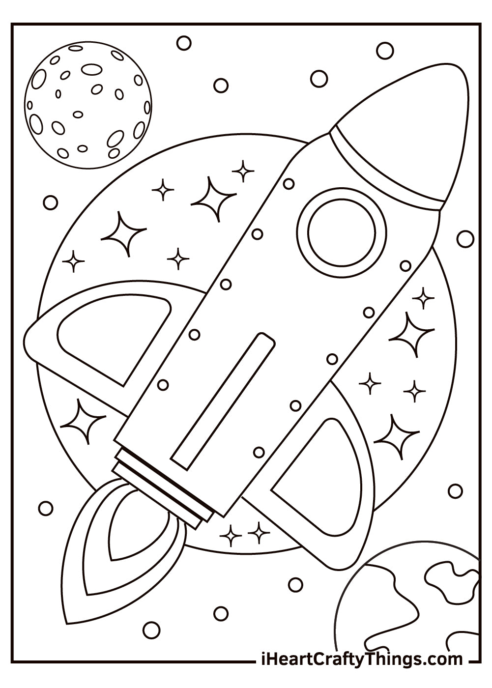 Outer Space Coloring Book - 32 pages – I Heart Crafty Things