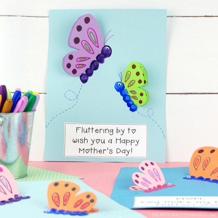 Mother's Day Butterfly Craft – I Heart Crafty Things
