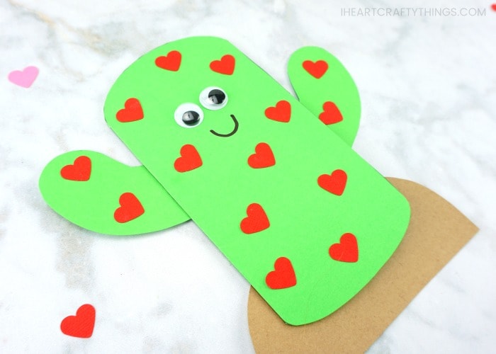 The Cutest Cactus Valentine craft – I Heart Crafty Things