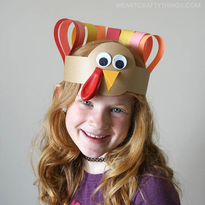 Turkey Headband Thanksgiving Craft – I Heart Crafty Things
