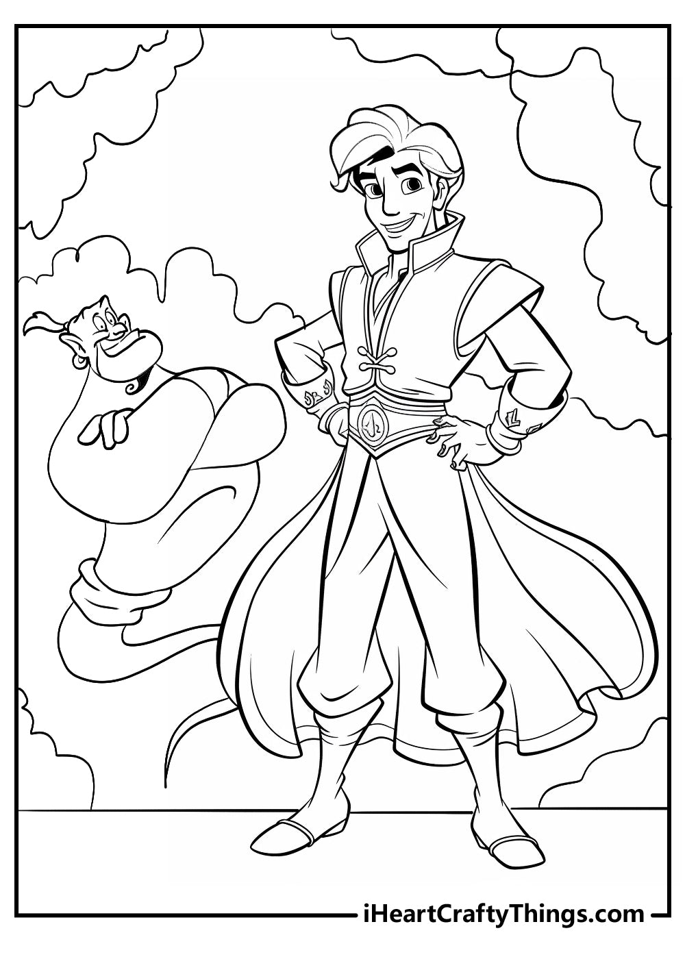 Aladdin Coloring Book - 15 pages – I Heart Crafty Things