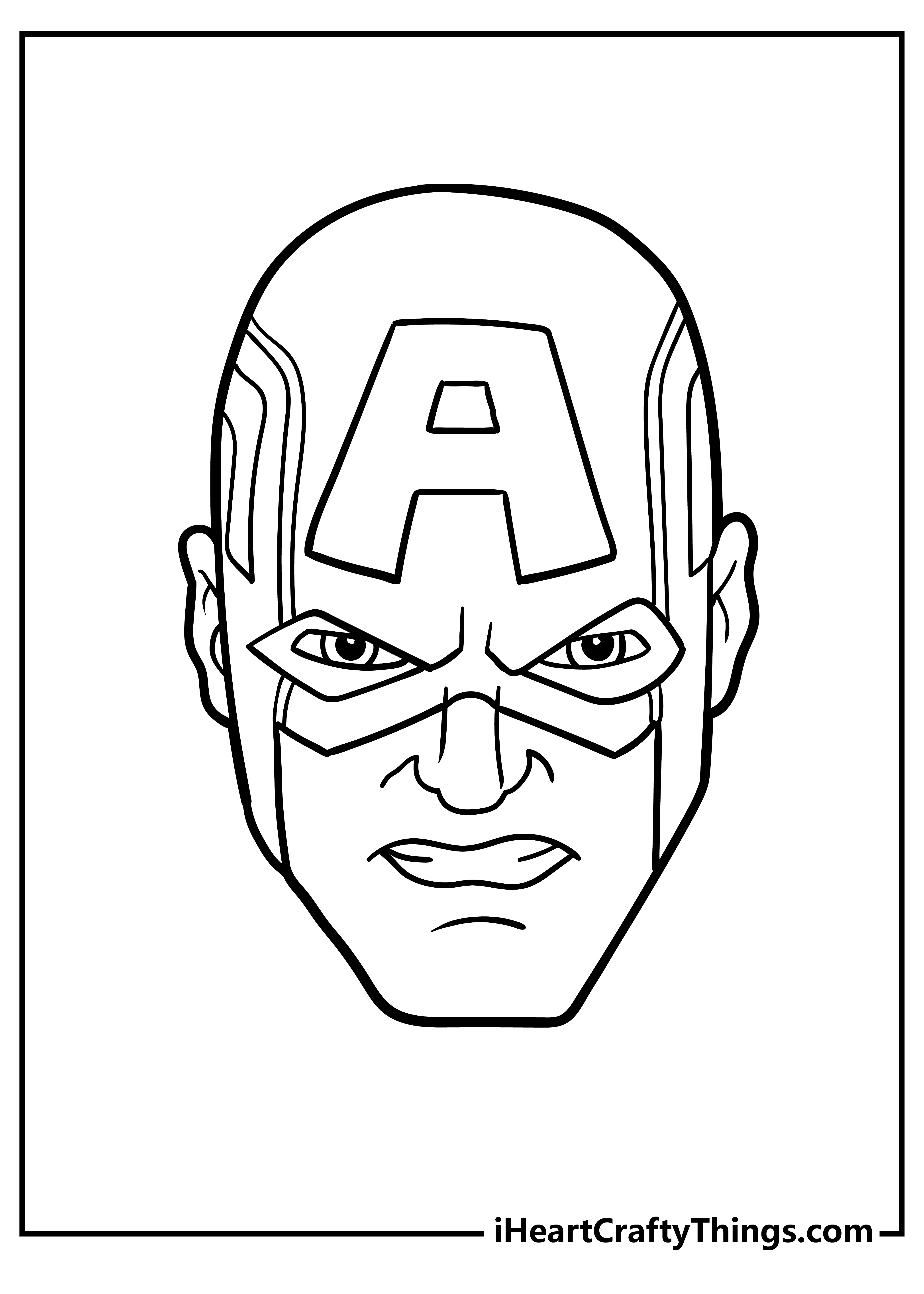 Captain America Coloring Book - 20 pages – I Heart Crafty Things