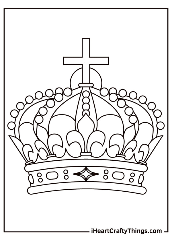 Crown Coloring Book - 15 pages – I Heart Crafty Things