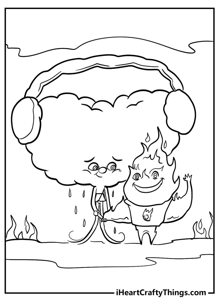 Elemental Coloring Book - 15 pages – I Heart Crafty Things