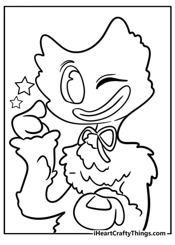 Huggy Wuggy Coloring Book - 25 pages – I Heart Crafty Things