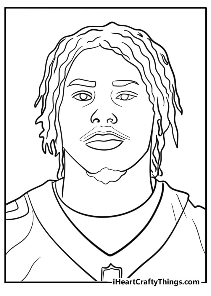 Justin Jefferson Coloring Book - 30 pages – I Heart Crafty Things