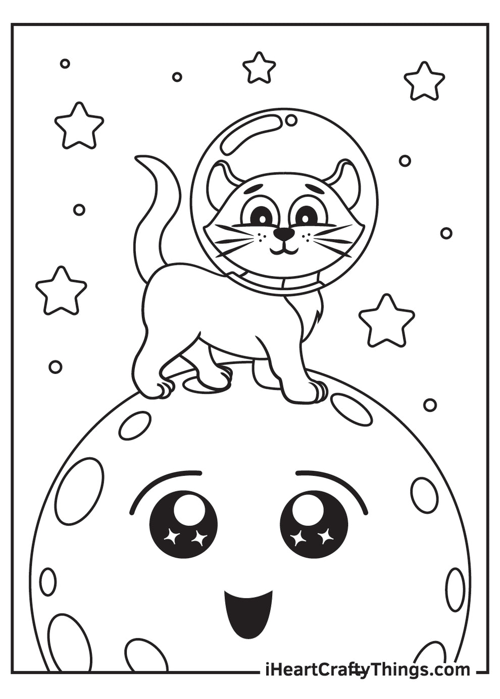 Moon Coloring Book - 15 pages – I Heart Crafty Things