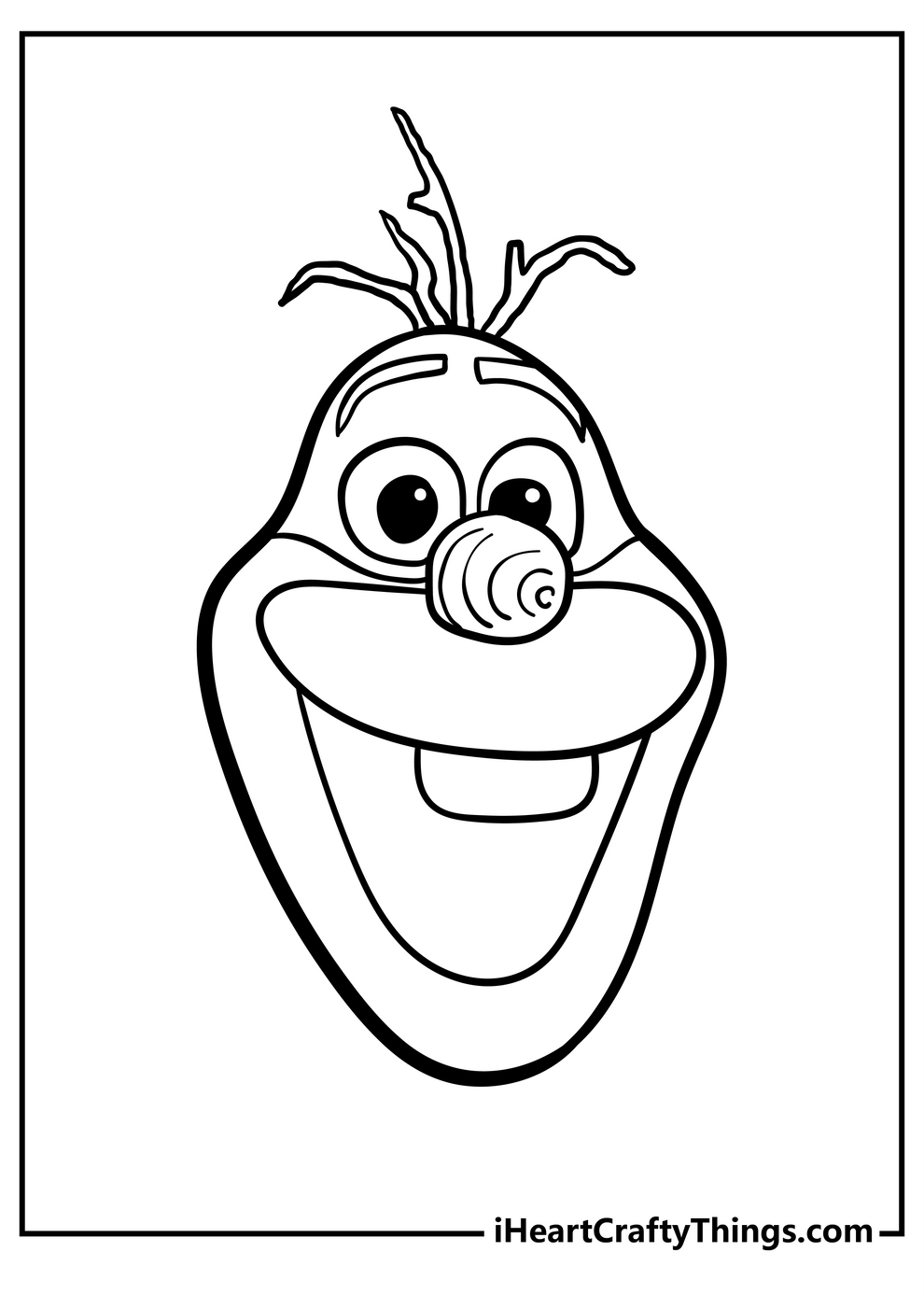Olaf Coloring Book - 20 pages – I Heart Crafty Things
