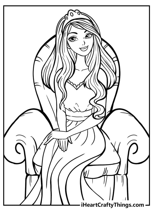 Princess Coloring Book - 44 pages – I Heart Crafty Things
