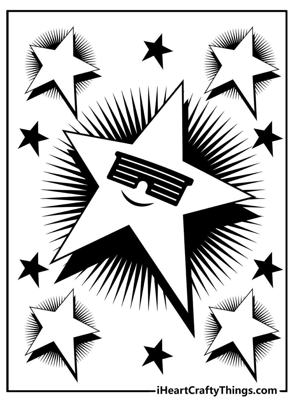 Star Coloring Book - 25 pages – I Heart Crafty Things