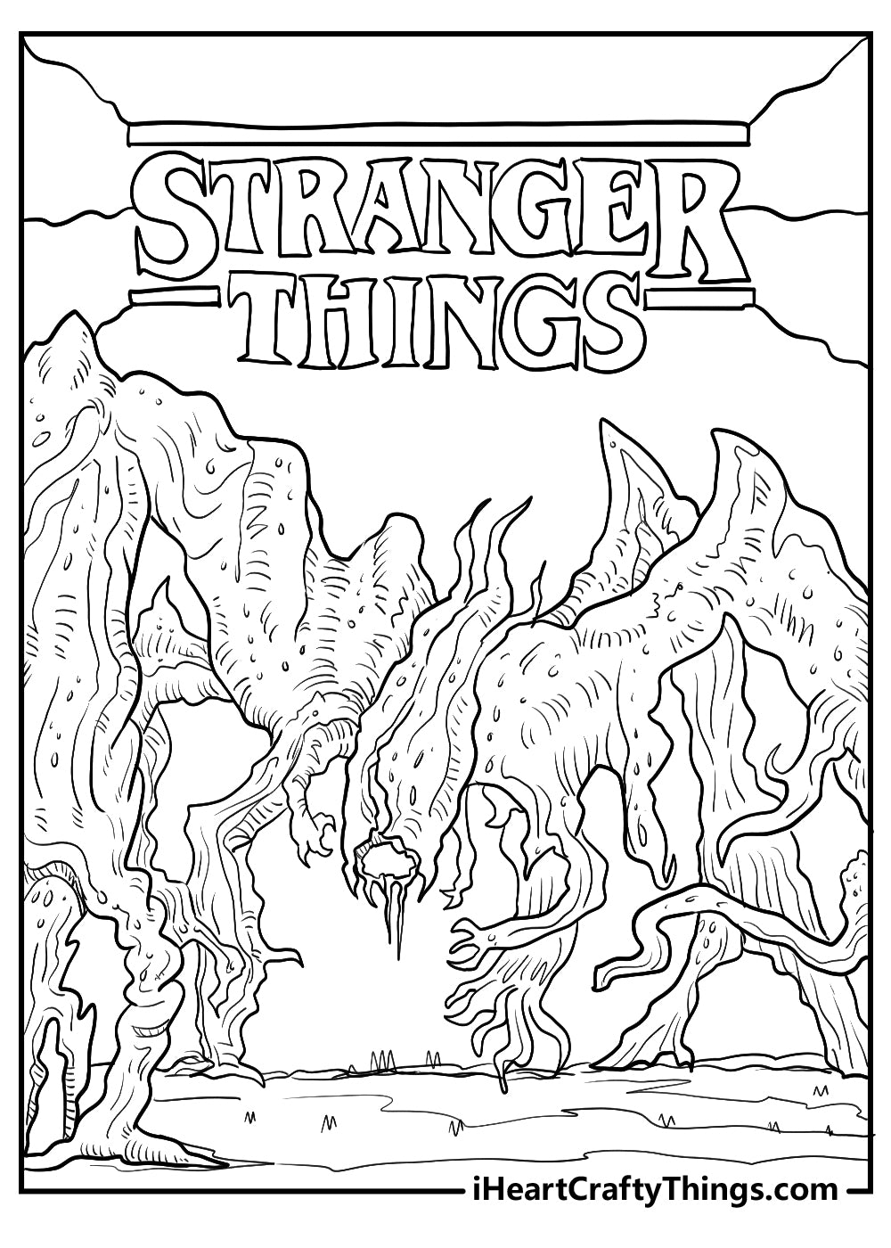 Stranger Things Coloring Book - 15 pages – I Heart Crafty Things