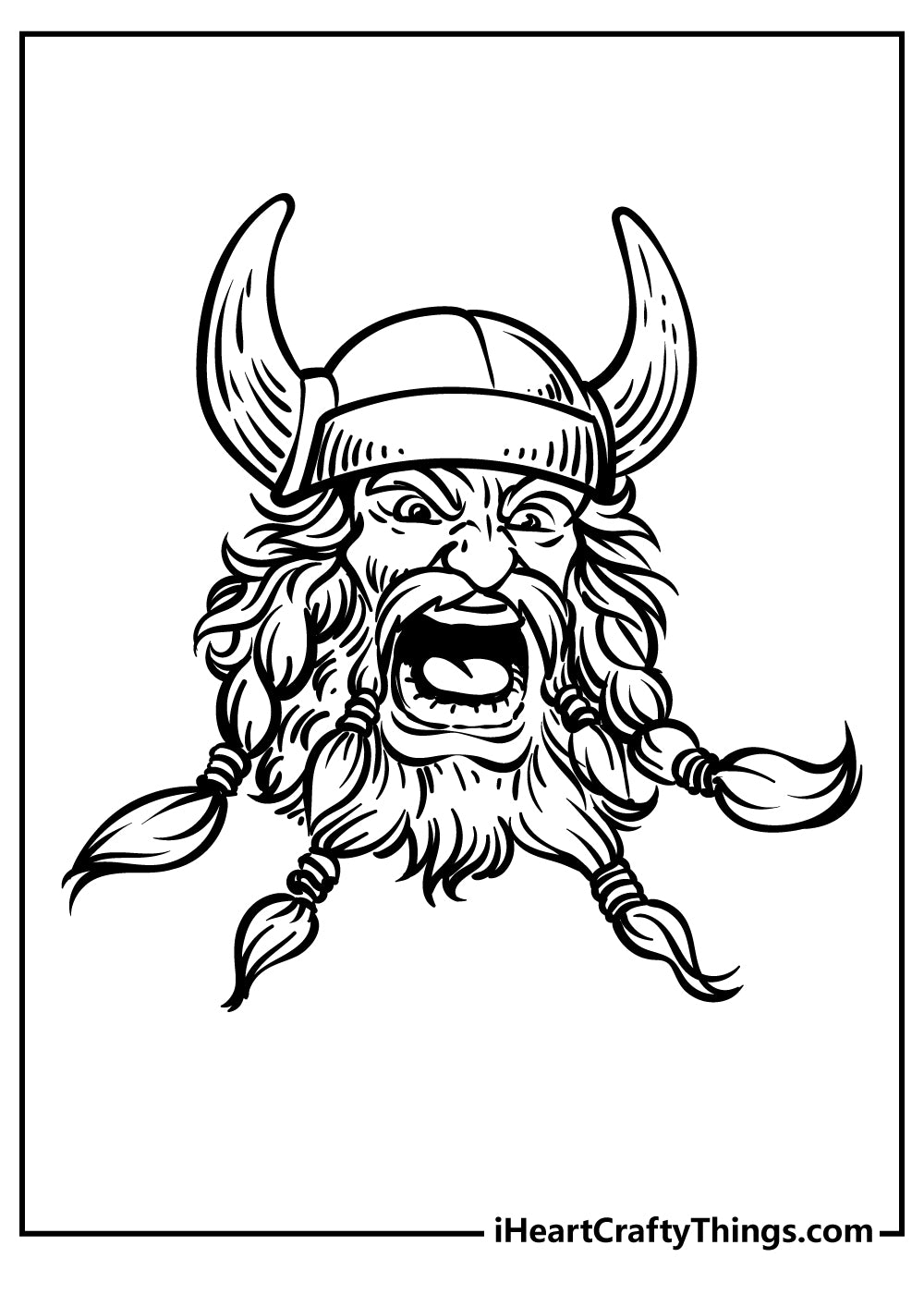 Viking Coloring Book - 15 pages – I Heart Crafty Things