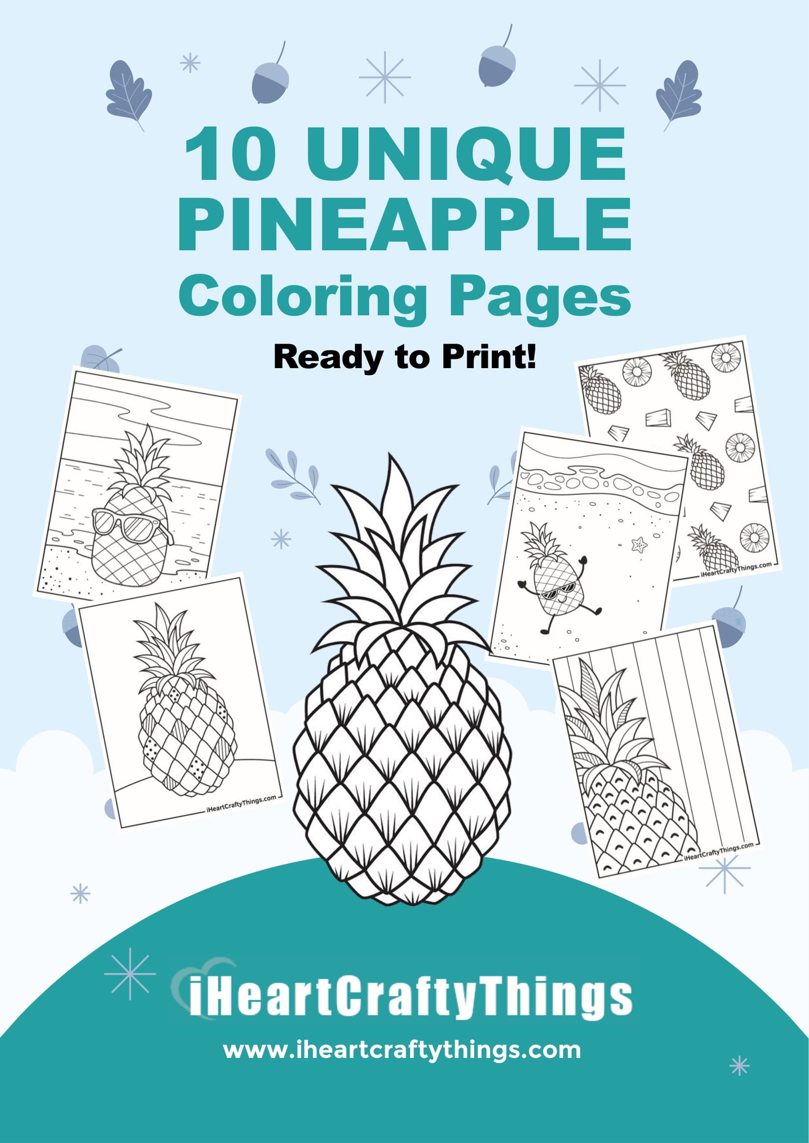 Pineapple Coloring Pages