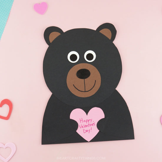 Bear Valentine Craft – I Heart Crafty Things