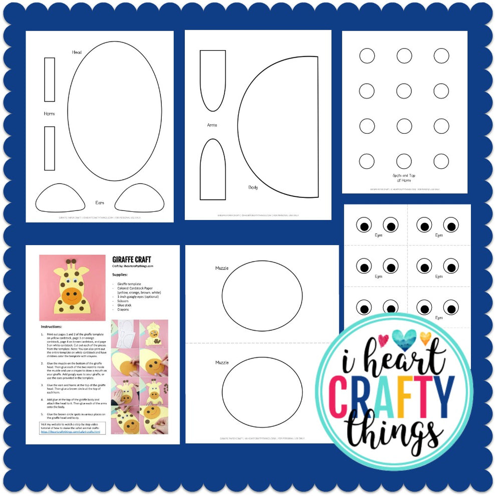 Safari Animal Crafts Bundle Pack – I Heart Crafty Things