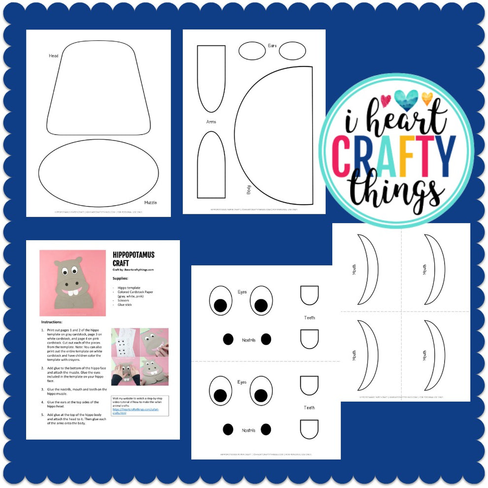 Safari Animal Crafts Bundle Pack – I Heart Crafty Things