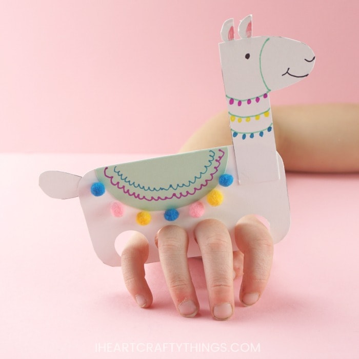 Colorful Llama Craft for Kids – I Heart Crafty Things