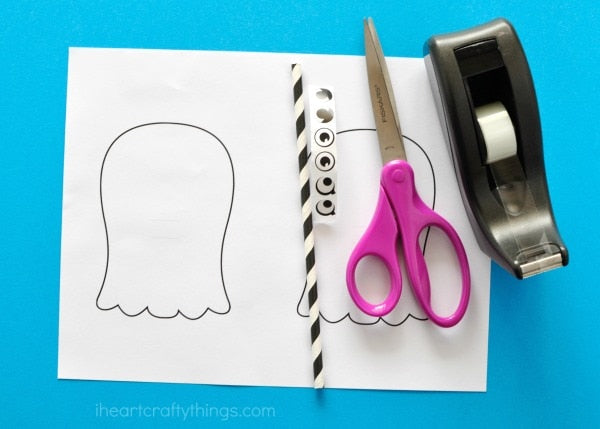 Easy Paper Ghost Craft – I Heart Crafty Things