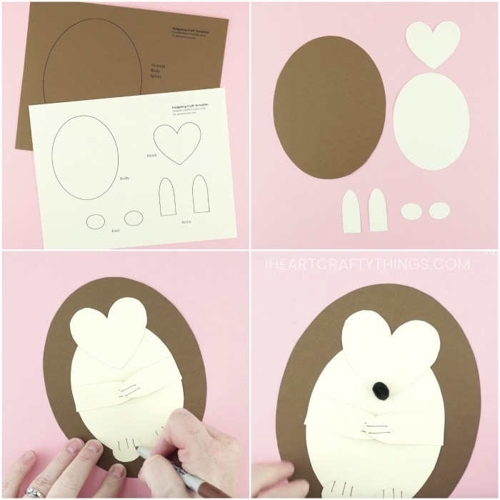 How to Make a Paper Hedgehog Craft – I Heart Crafty Things