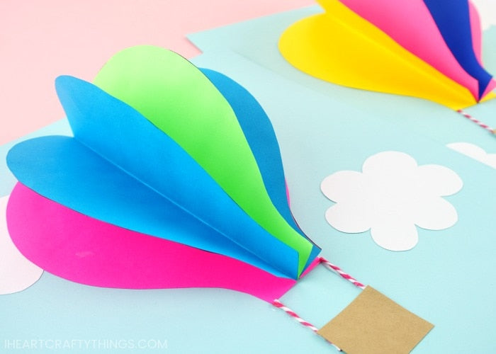 Paper Hot Air Balloon - Easy, colorful summer kids craft! – I Heart ...