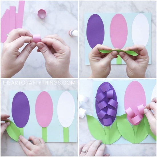 DIY Paper Hyacinth Flowers – I Heart Crafty Things