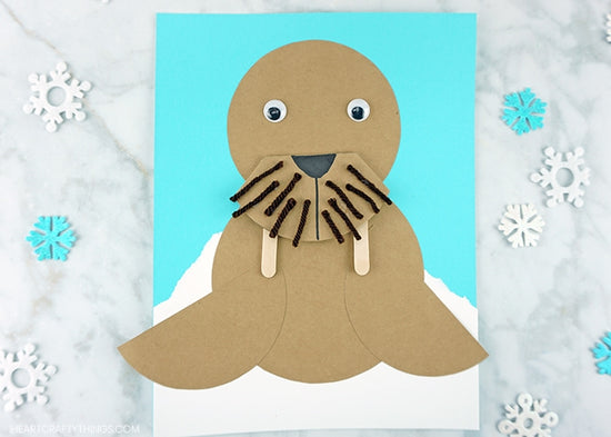 Paper Walrus Craft for Kids – I Heart Crafty Things