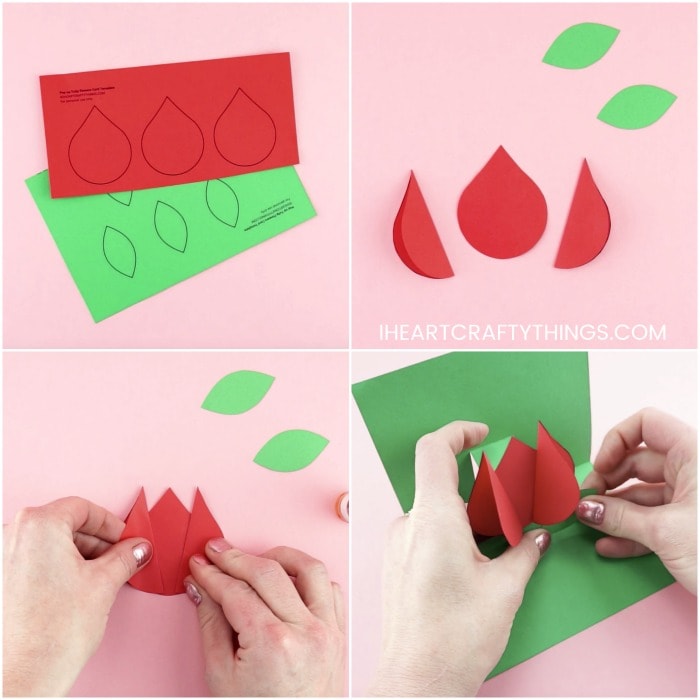 POP UP FLOWER CARD - SPRING TULIP CRAFT – I Heart Crafty Things