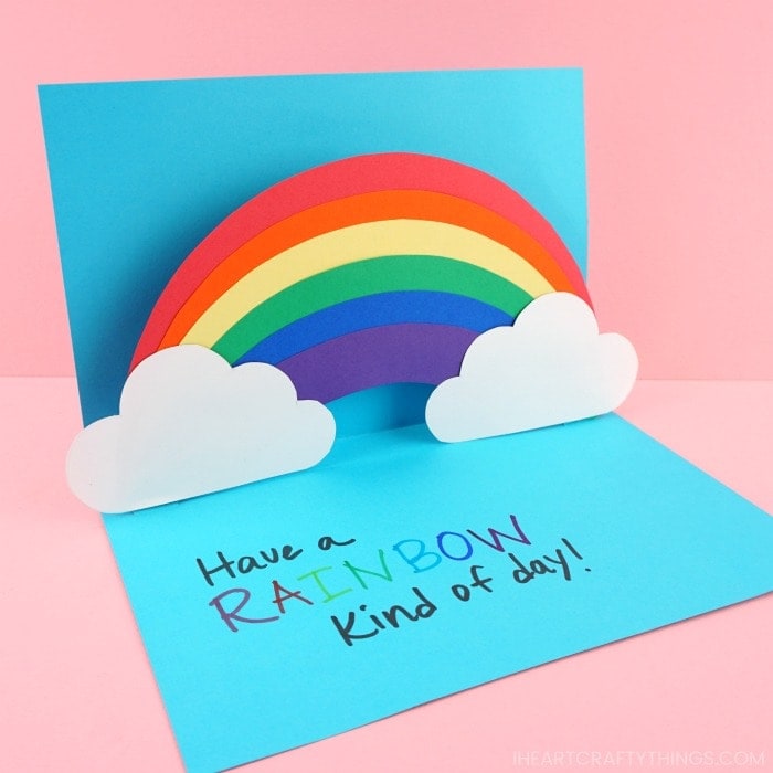 Pop Up Rainbow Card – I Heart Crafty Things