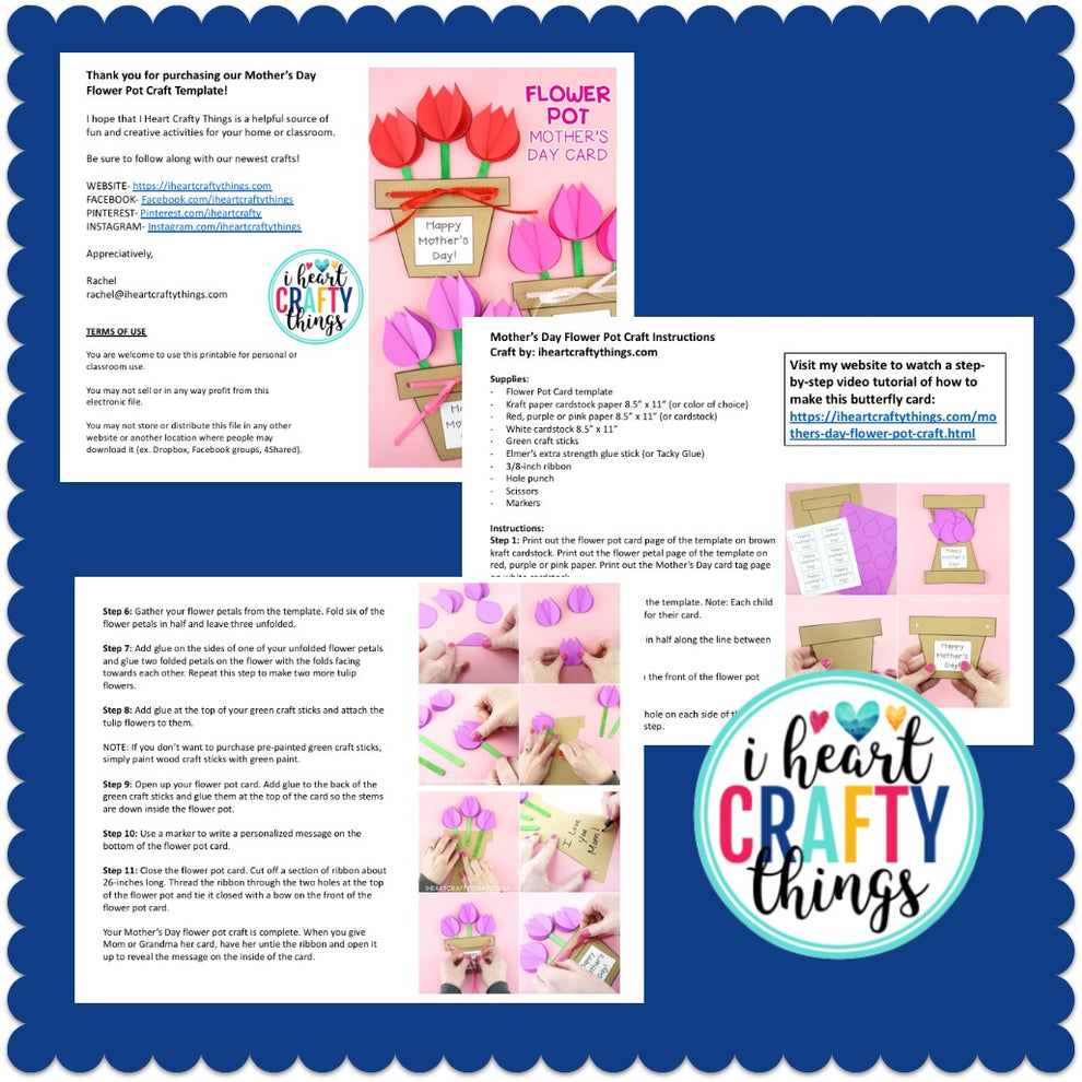 Mother's Day Flower Pot Craft – I Heart Crafty Things